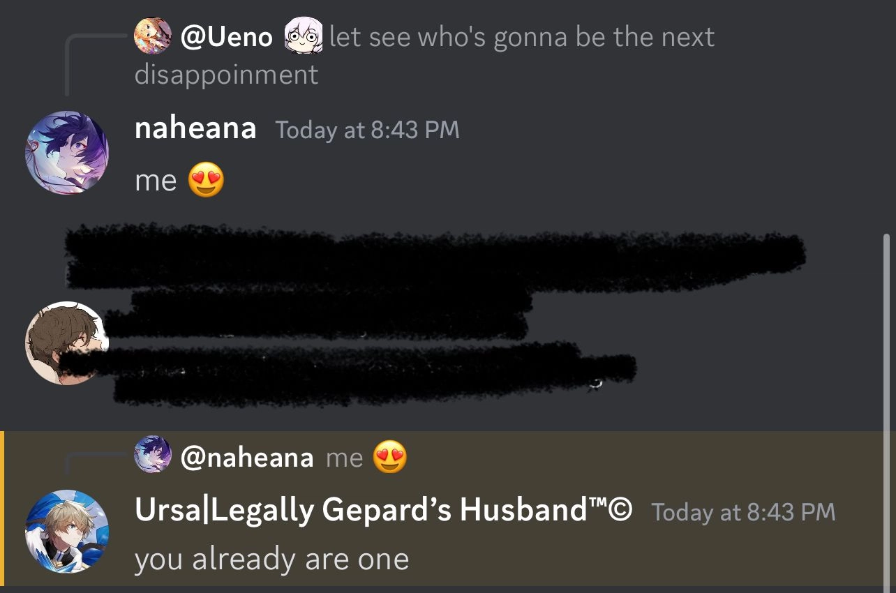 hsr discord is unhinged (featuring: exposing people 😍) Honkai: Star ...