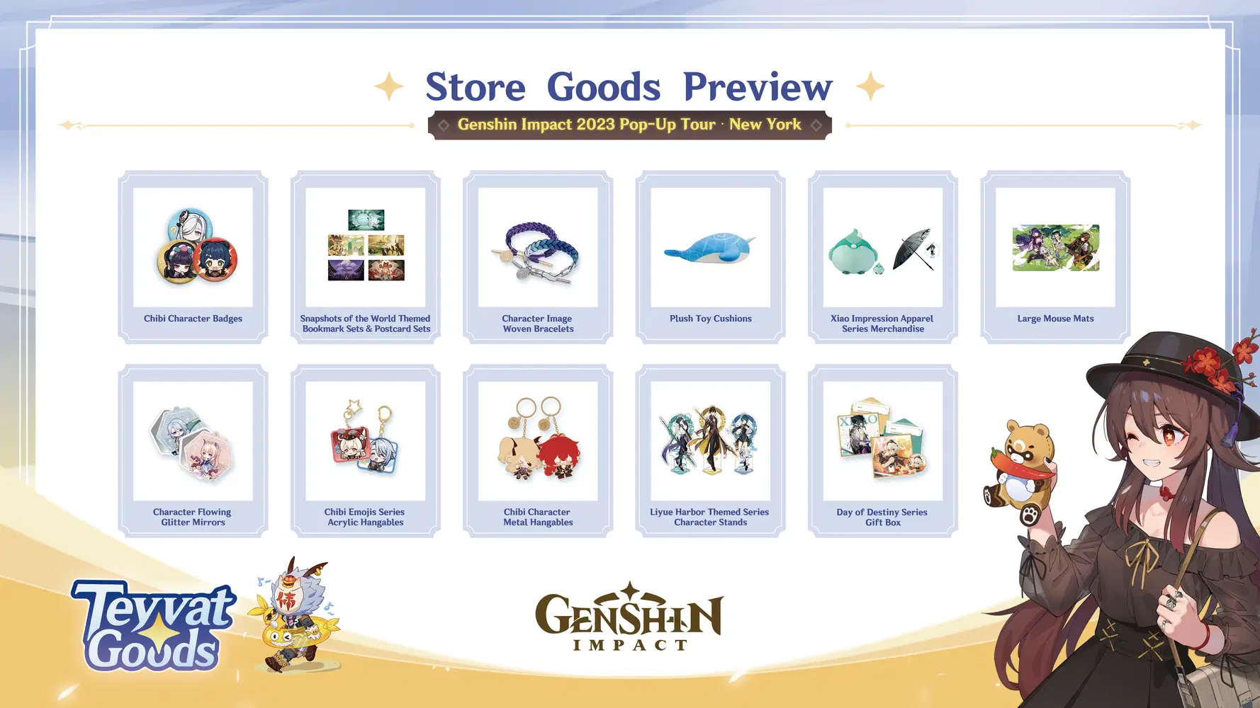 Merchandise Pop-Up Store Tour "Teyvat Goods" is about to begin! Genshin ...