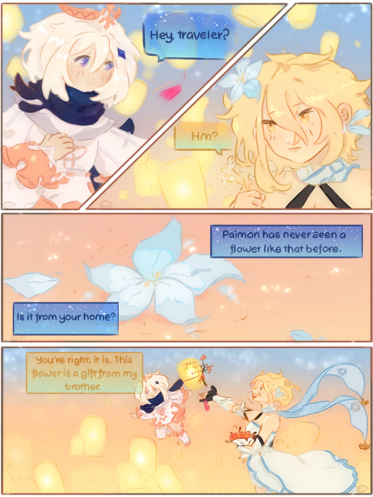 Lumine and Paimon Comic Genshin Impact | HoYoLAB