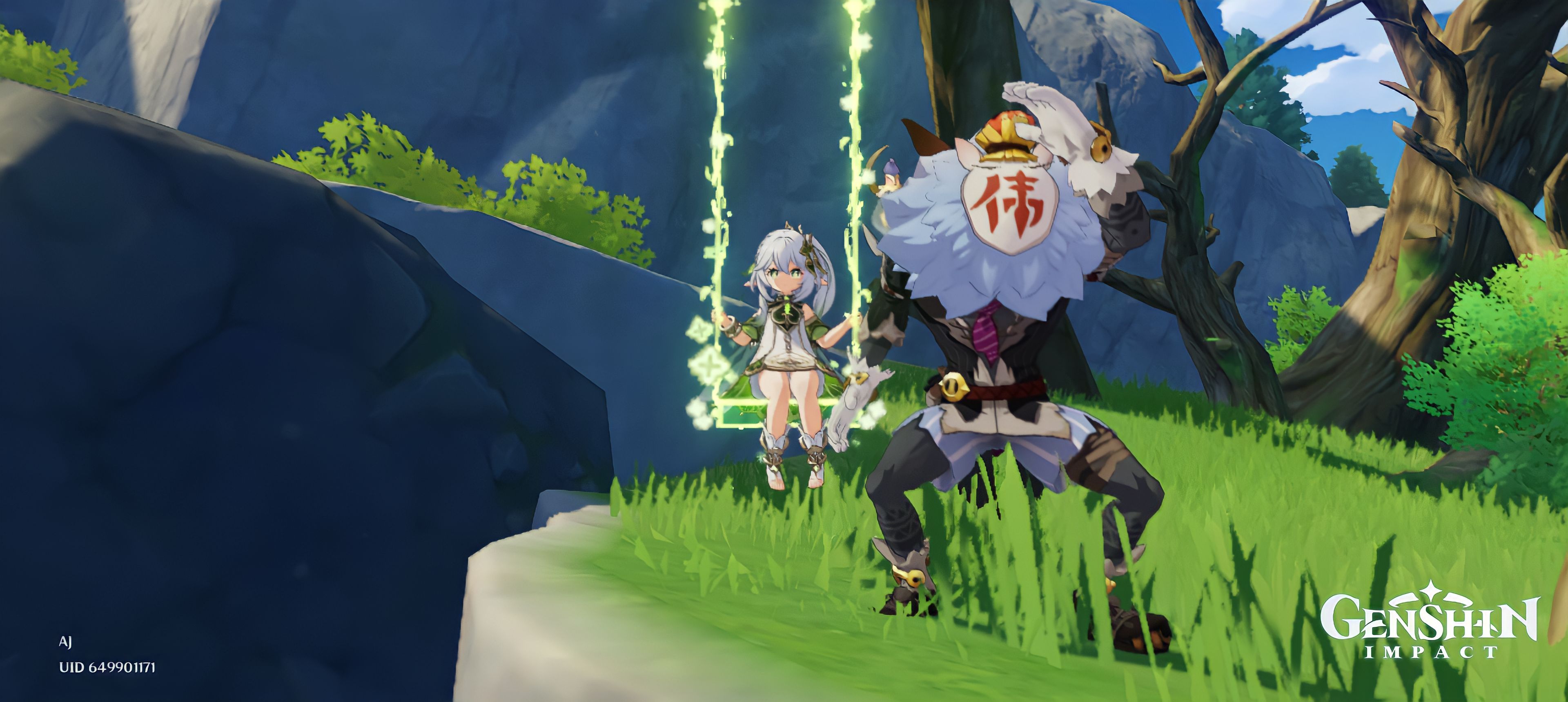 He's lost in the forest of Monstadt, could you tell me what's the word ...