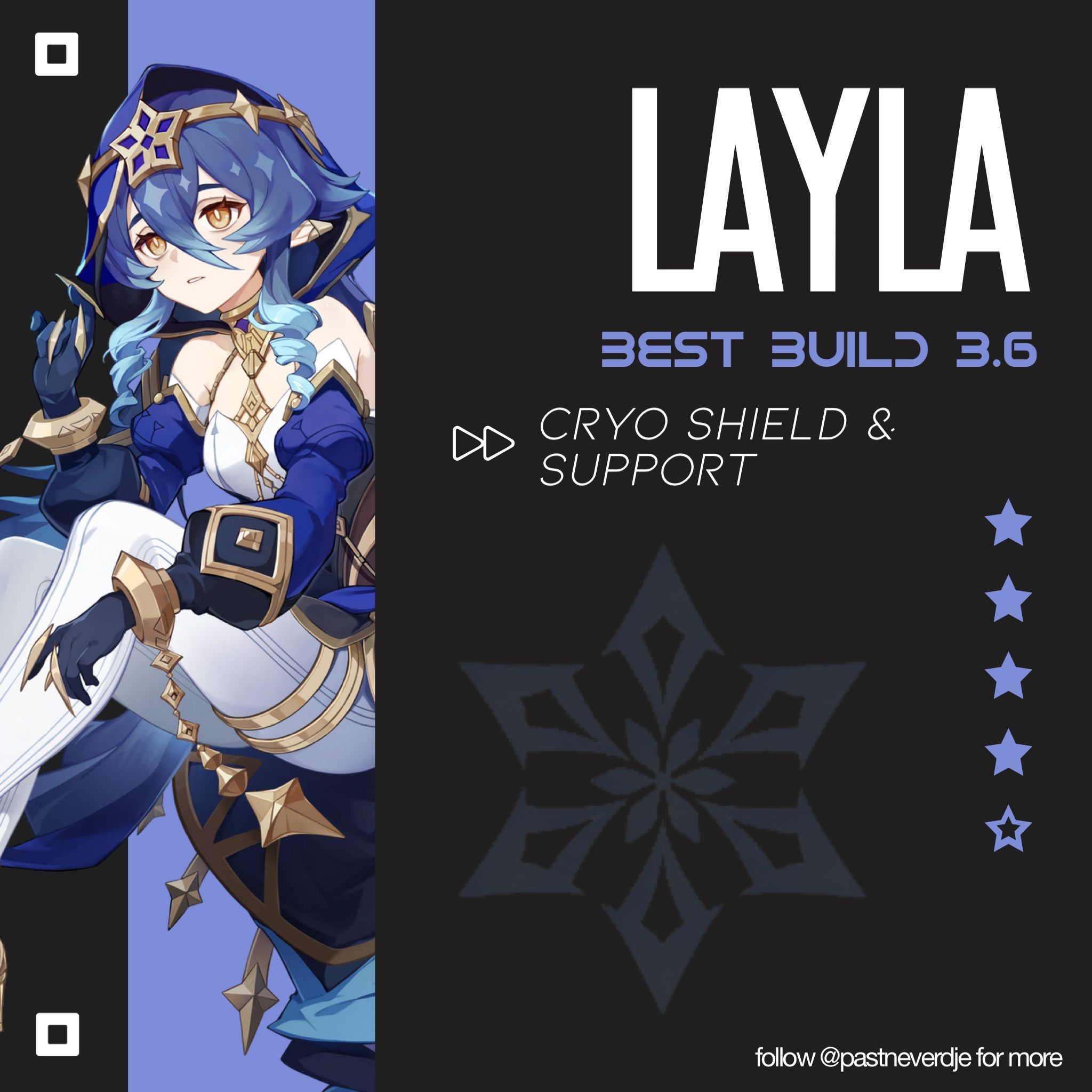 [ Version 3.6] Layla - best build shield and support Genshin Impact ...
