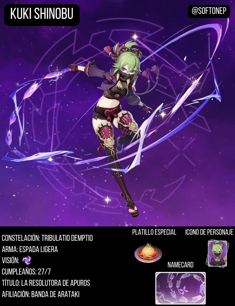 [Versión 3.6] Guía completa de Kuki Shinobu [Support] | SoftoneP ...