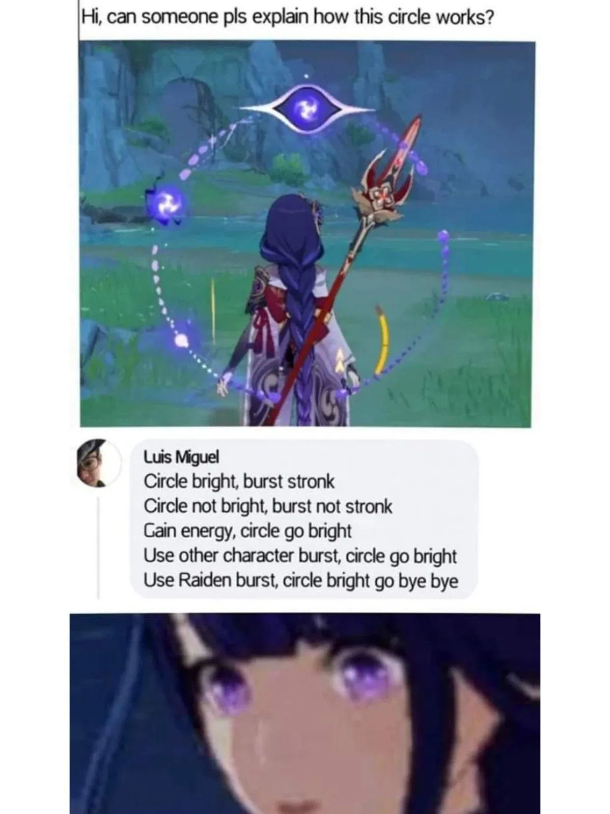 explaining Raiden's burst with Razor language Genshin Impact | HoYoLAB