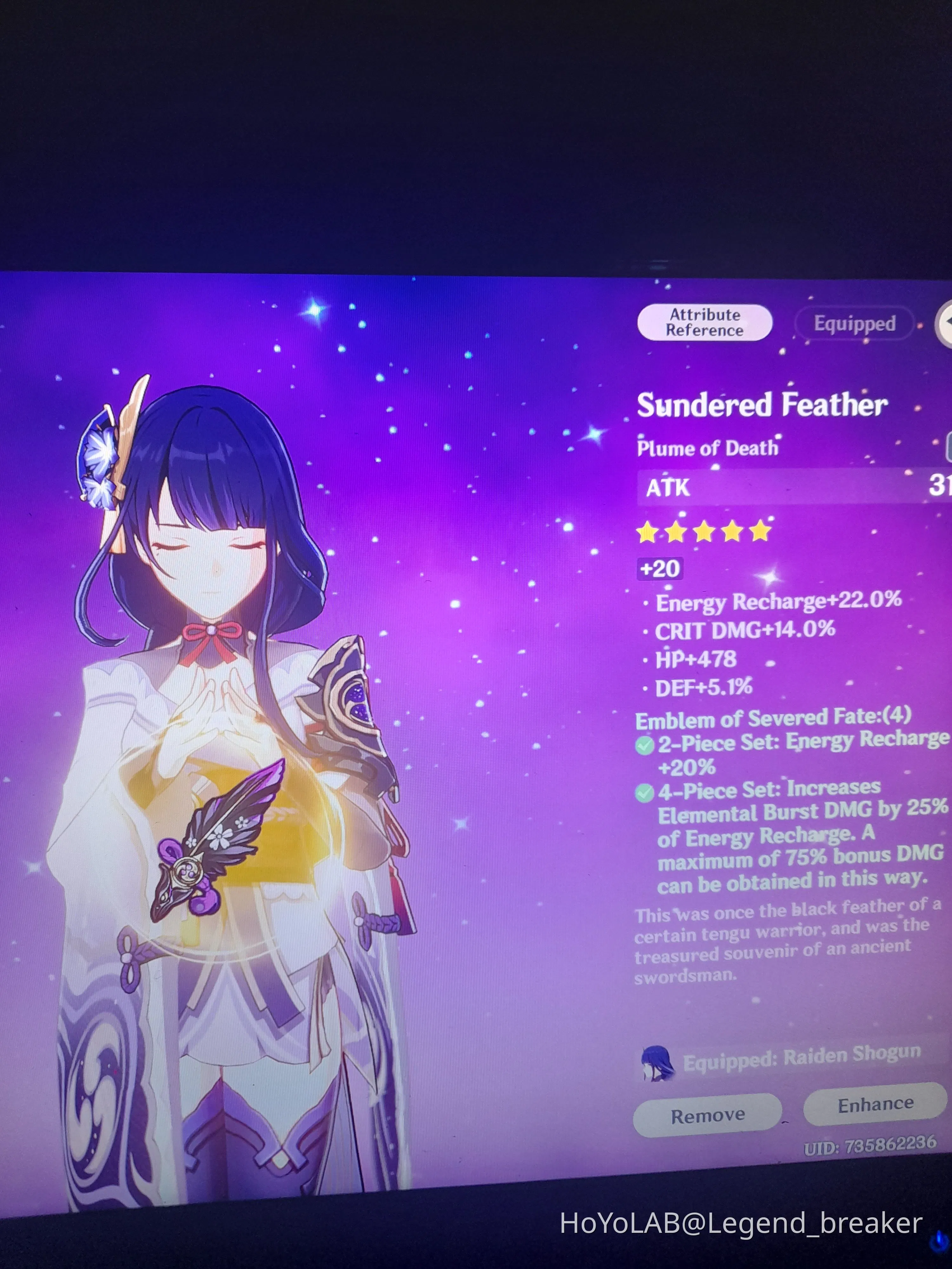 my raiden shogun build with my team and the reason why I love raiden ...