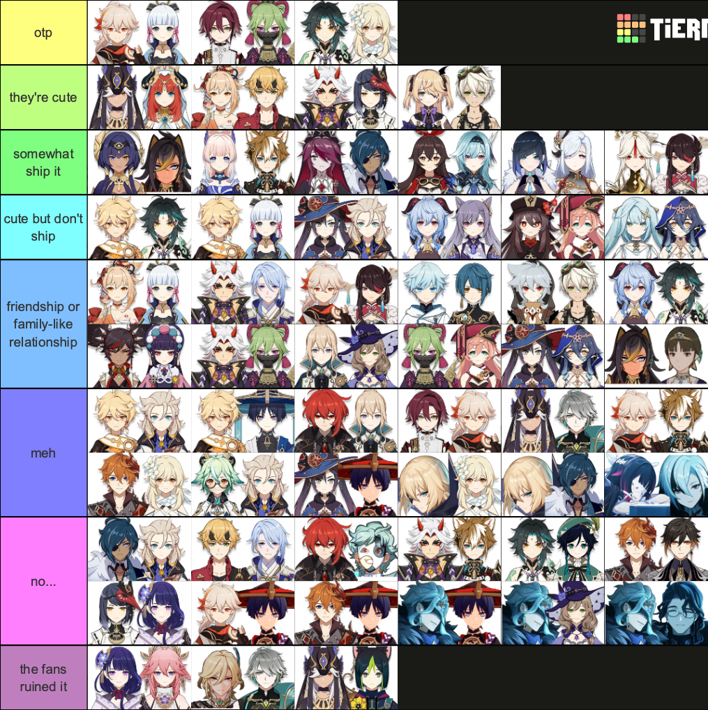 My Favorite Ships! Genshin Impact | HoYoLAB