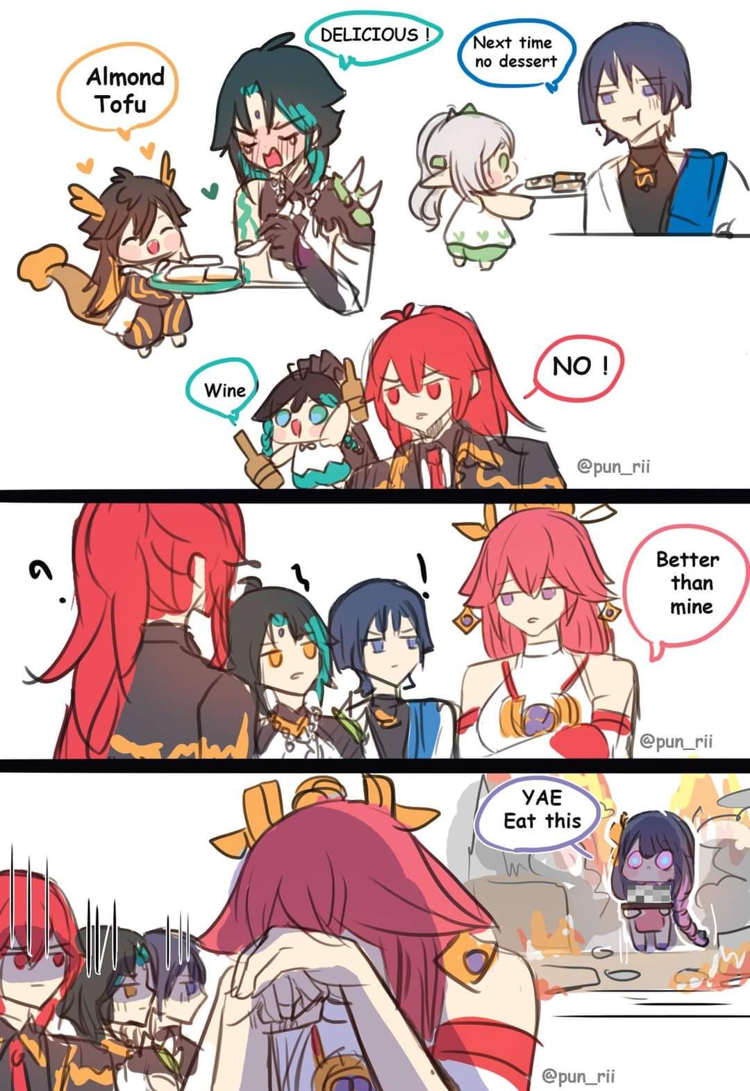 Chibi archons cooking..😆 Genshin Impact | HoYoLAB