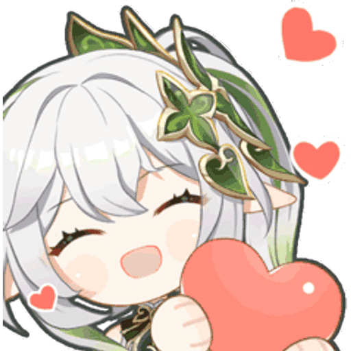 (Share)Grass God Nahida Dynamic Stickers (whatapp & iMessage (Sticker ...