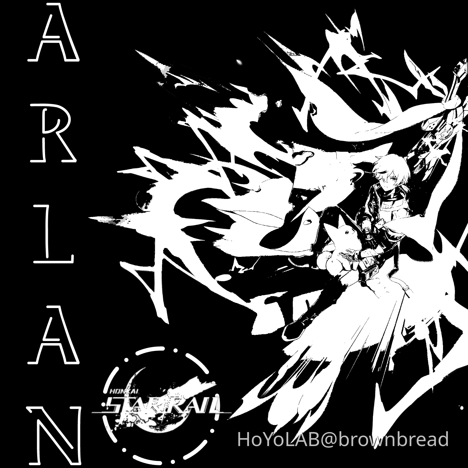 All Honkai Star Rail splash art B&W custom posters Honkai: Star Rail ...