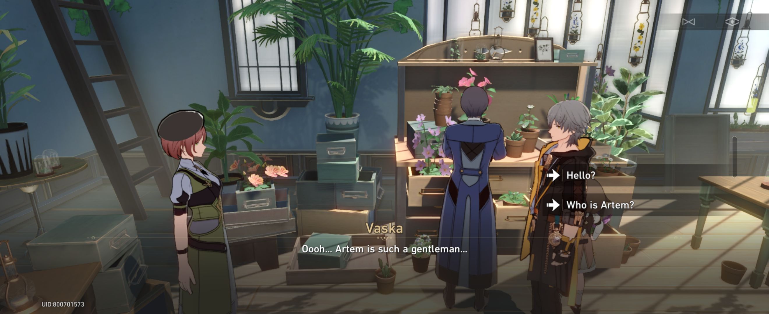 Artem simp spotted in HSR Tears of Themis | HoYoLAB