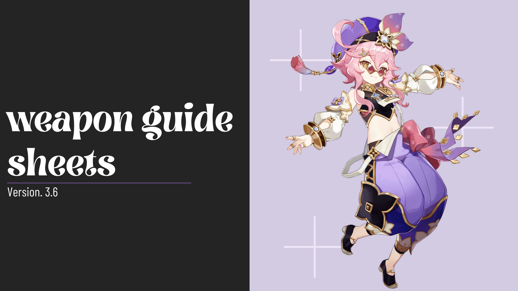 Weapon Guide Sheets Phase 1 | Version. 3.6 Genshin Impact | HoYoLAB