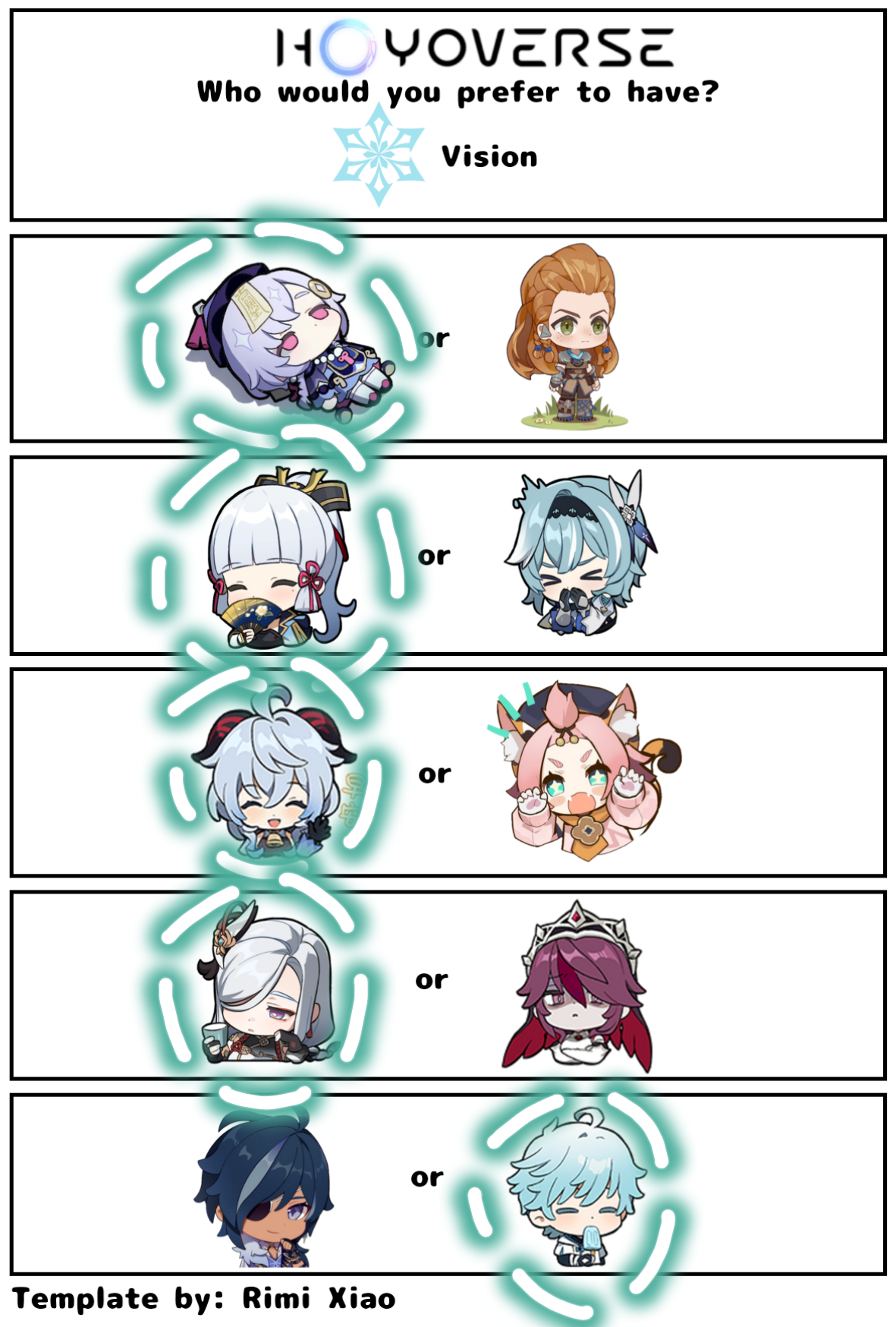 Cryo Vision: Who would you prefer to have? Genshin Impact | HoYoLAB