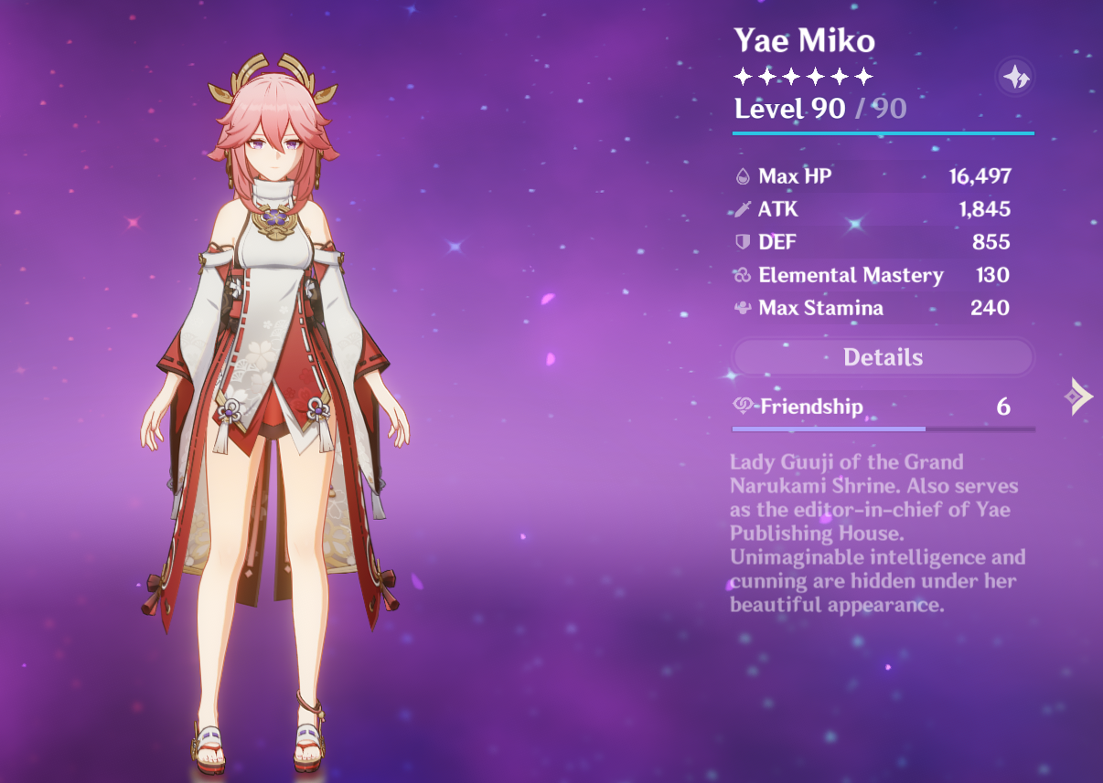 My Yae build, I am pretty happy how it worked out~ Genshin Impact | HoYoLAB