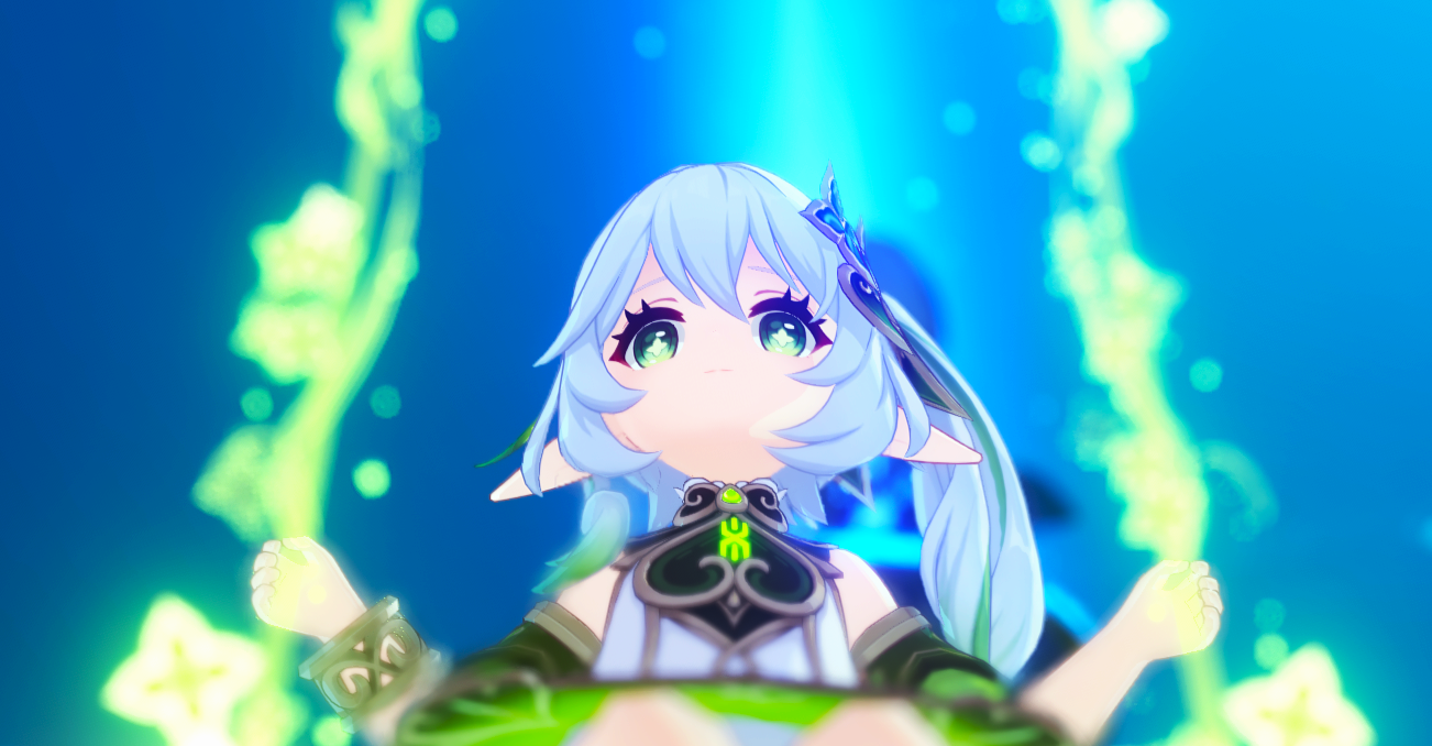 Nahida~ but why are her Eyes like that? She kinda looks stooopid~ TwT ...