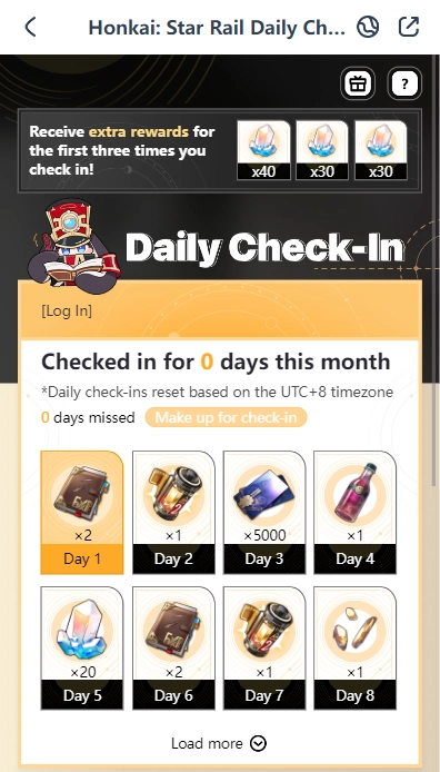 Honkai: Star Rail's HoYoLAB check-in function is now available! Honkai: Star Rail | HoYoLAB