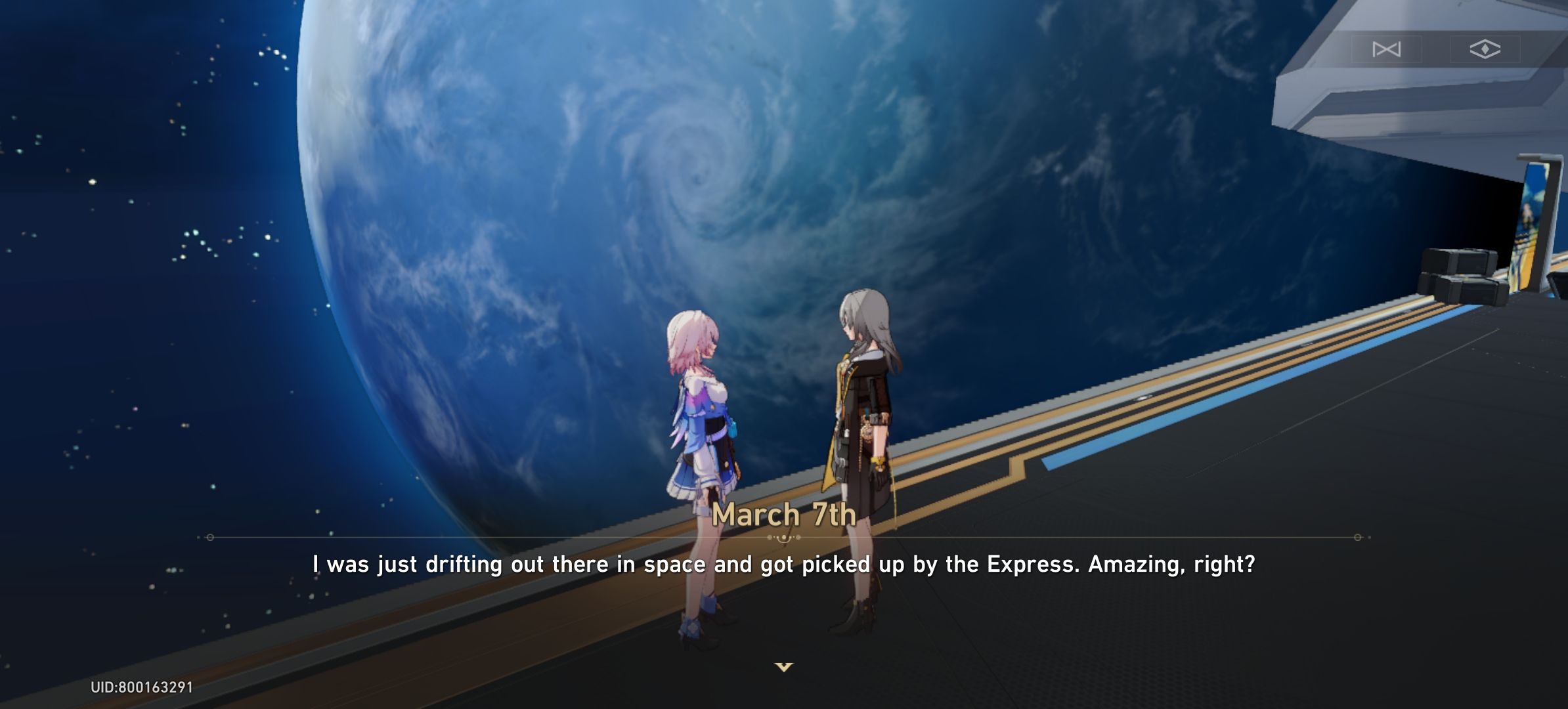 the more i play, the more i feel March 7 resemble Elysia... Honkai ...
