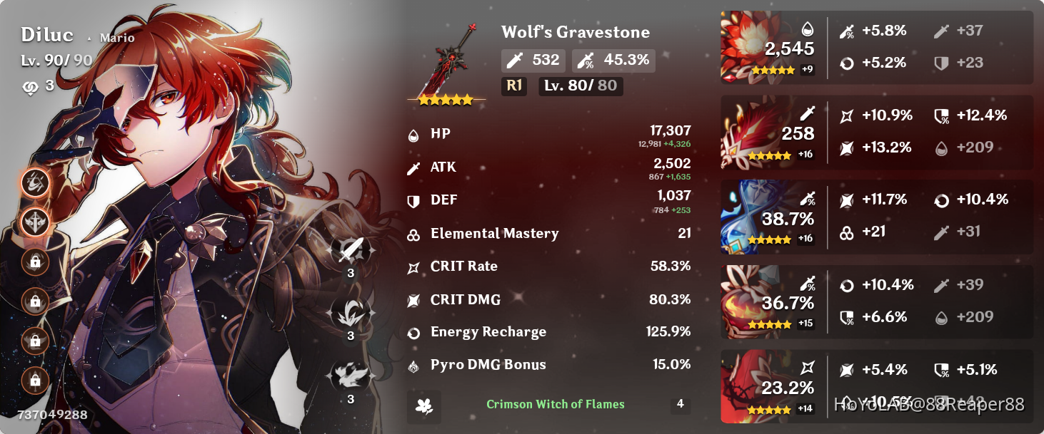 Work in progres Diluc build 😄 Genshin Impact | HoYoLAB