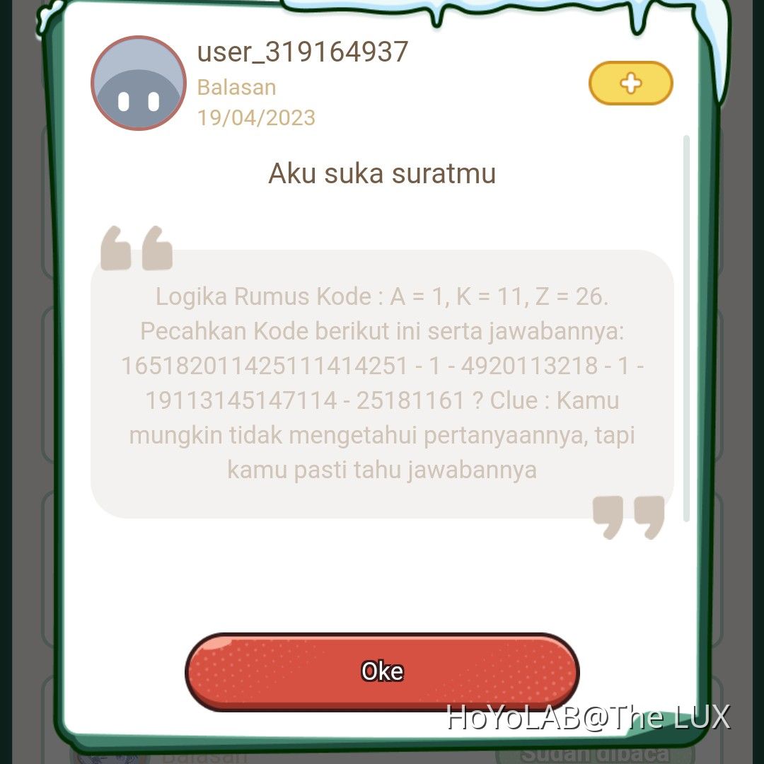 Pecahkan Code ini (Part 2), | HoYoLAB