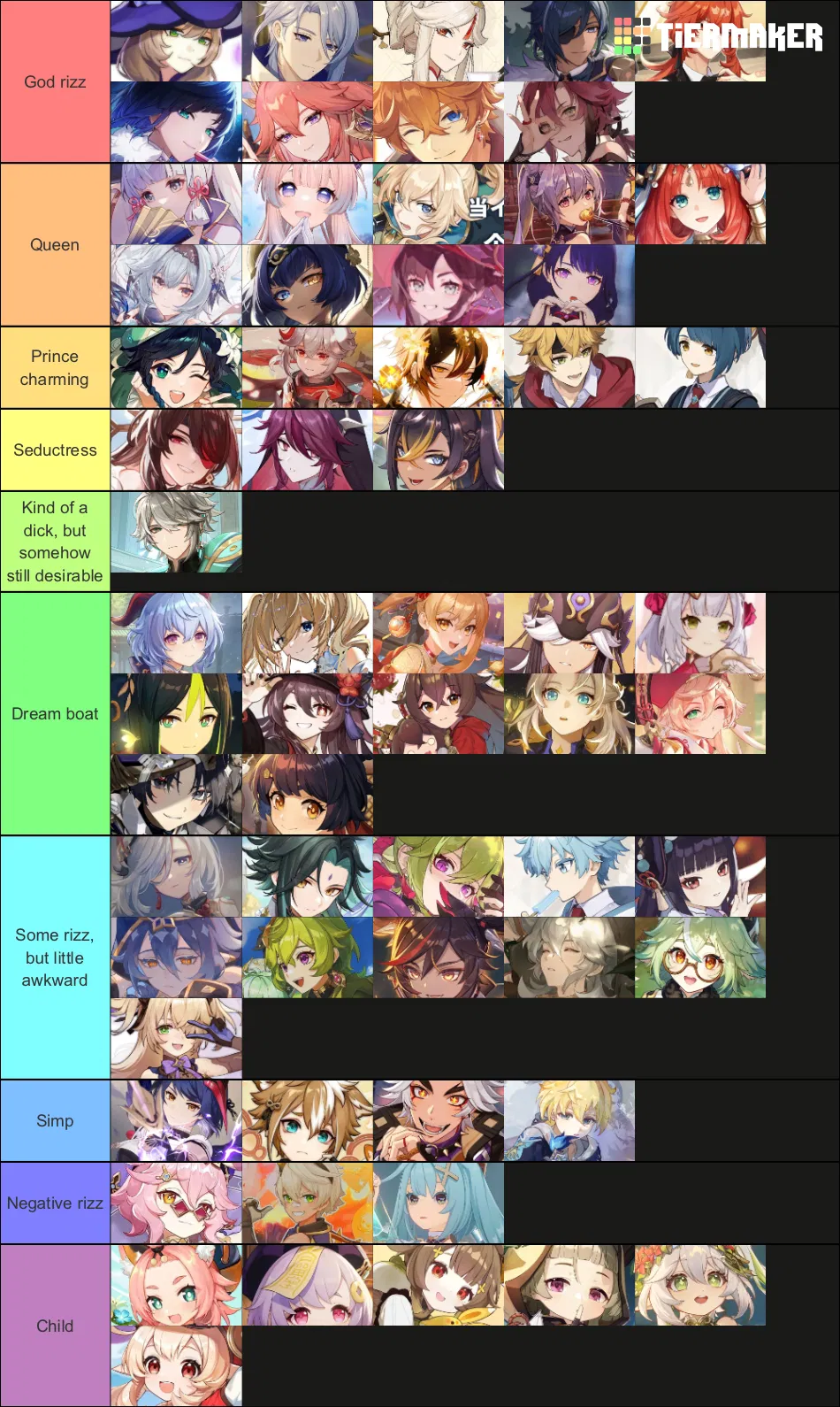 Rizz tier💘 Genshin Impact | HoYoLAB