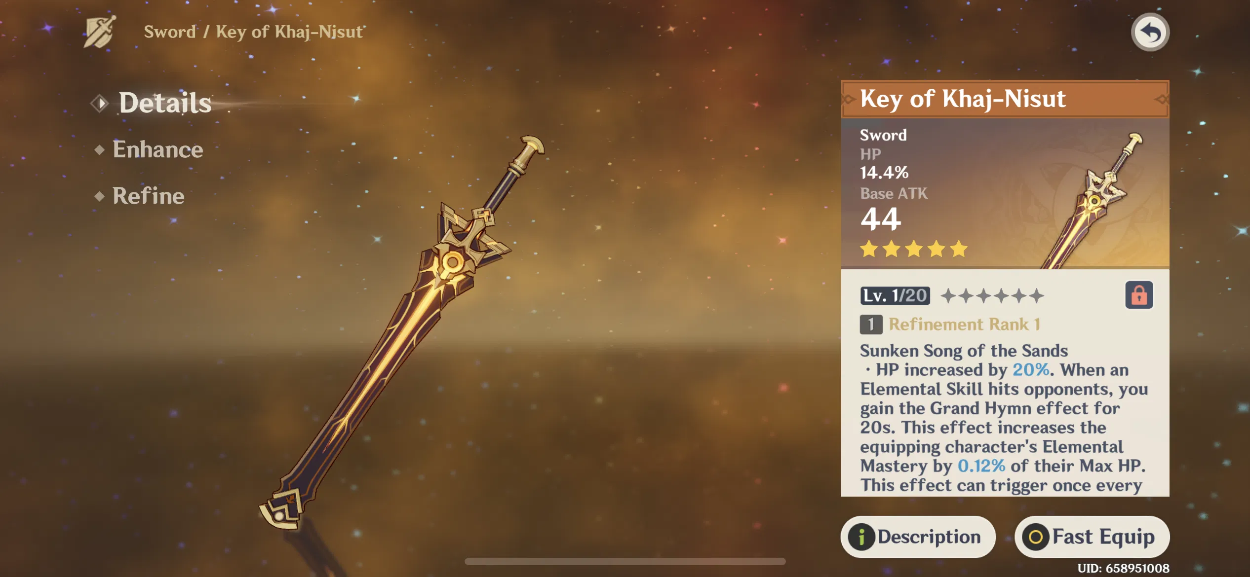 Key of Khaj-Nisut drops! Genshin Impact | HoYoLAB