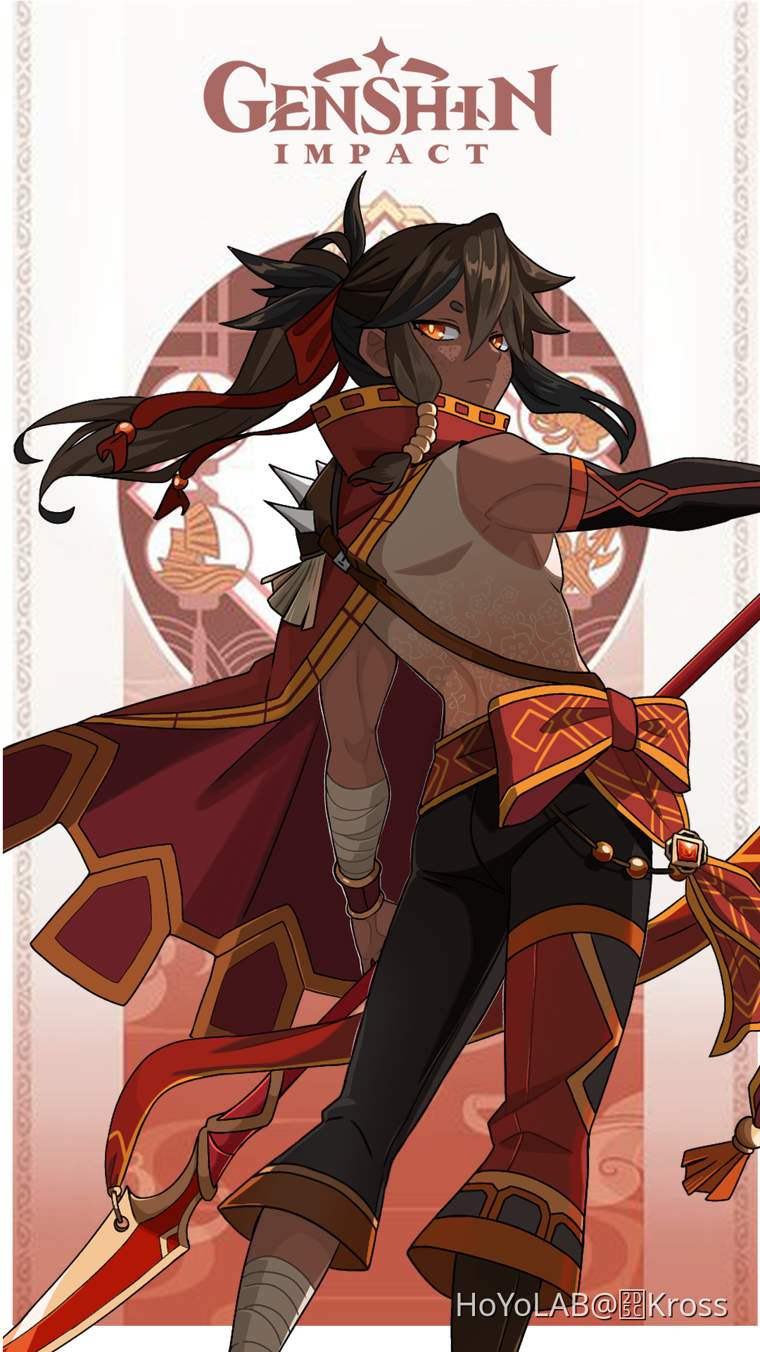 "Kai Shen: A Warrior's Fiery Youth" | Genshin Impact OC Genshin Impact ...