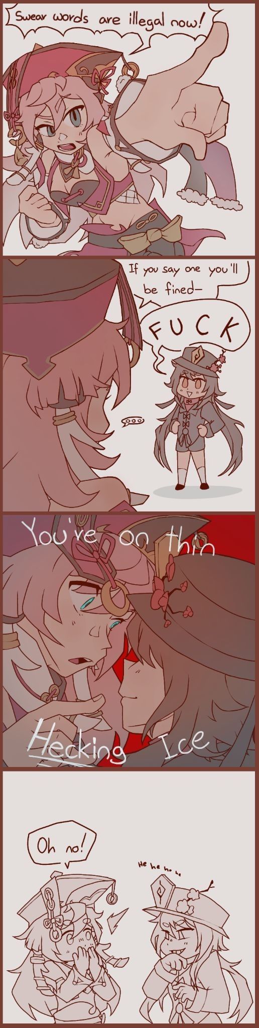 jsjshshs Hu Tao and Yanfei meme Genshin Impact | HoYoLAB