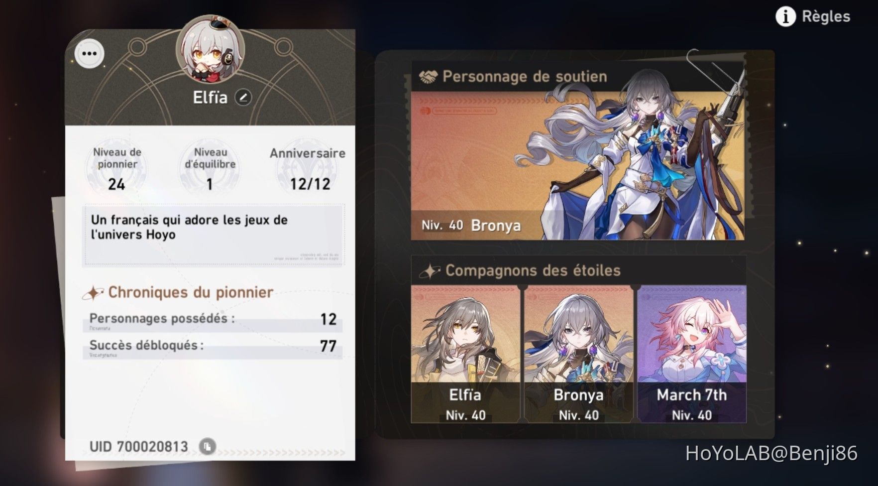 Mon avancé depuis la sortie du jeu ! Honkai: Star Rail | HoYoLAB
