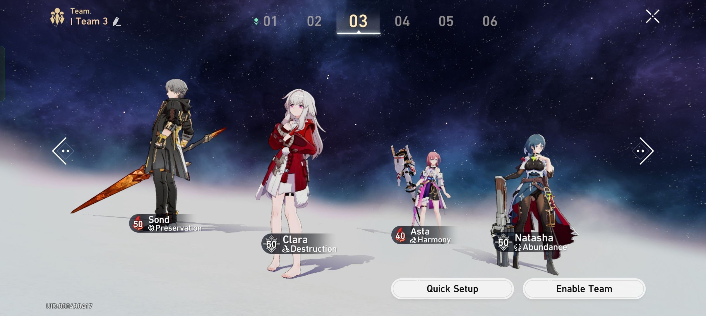 Building a immortal team guide with awaken mc and clara Honkai: Star ...