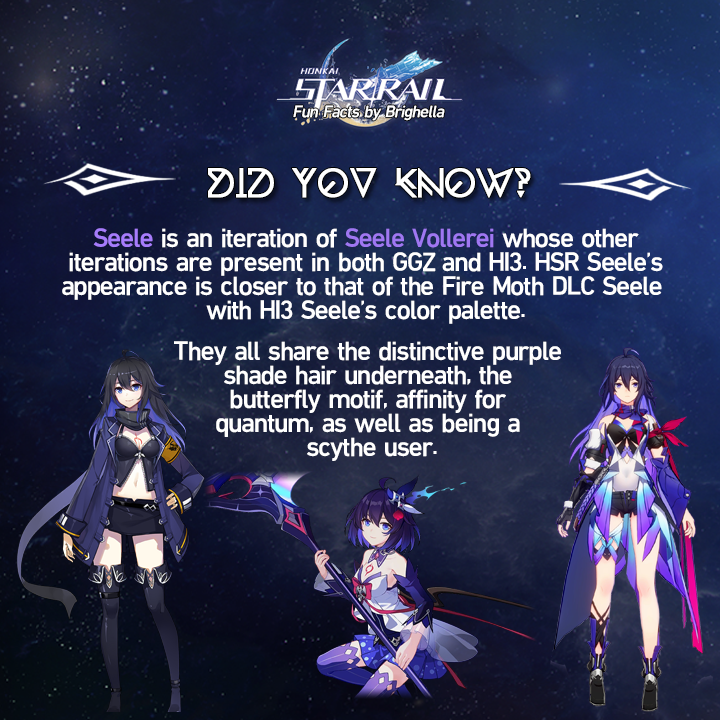 [Honkai: Star Rail] Fun Fact #9 | If There is Bronya, There is Seele ...