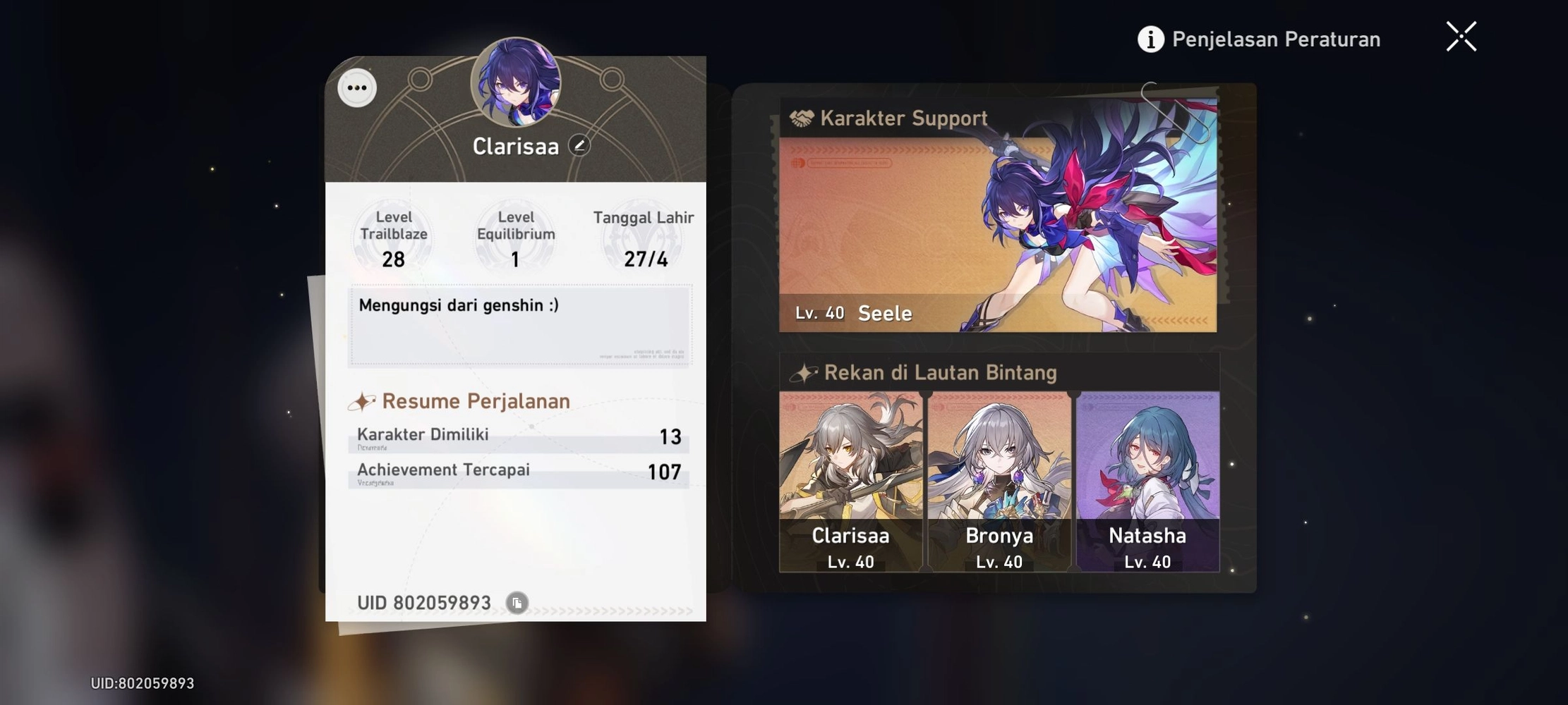 Mengungsi dulu ke honkai strail :) Genshin Impact | HoYoLAB