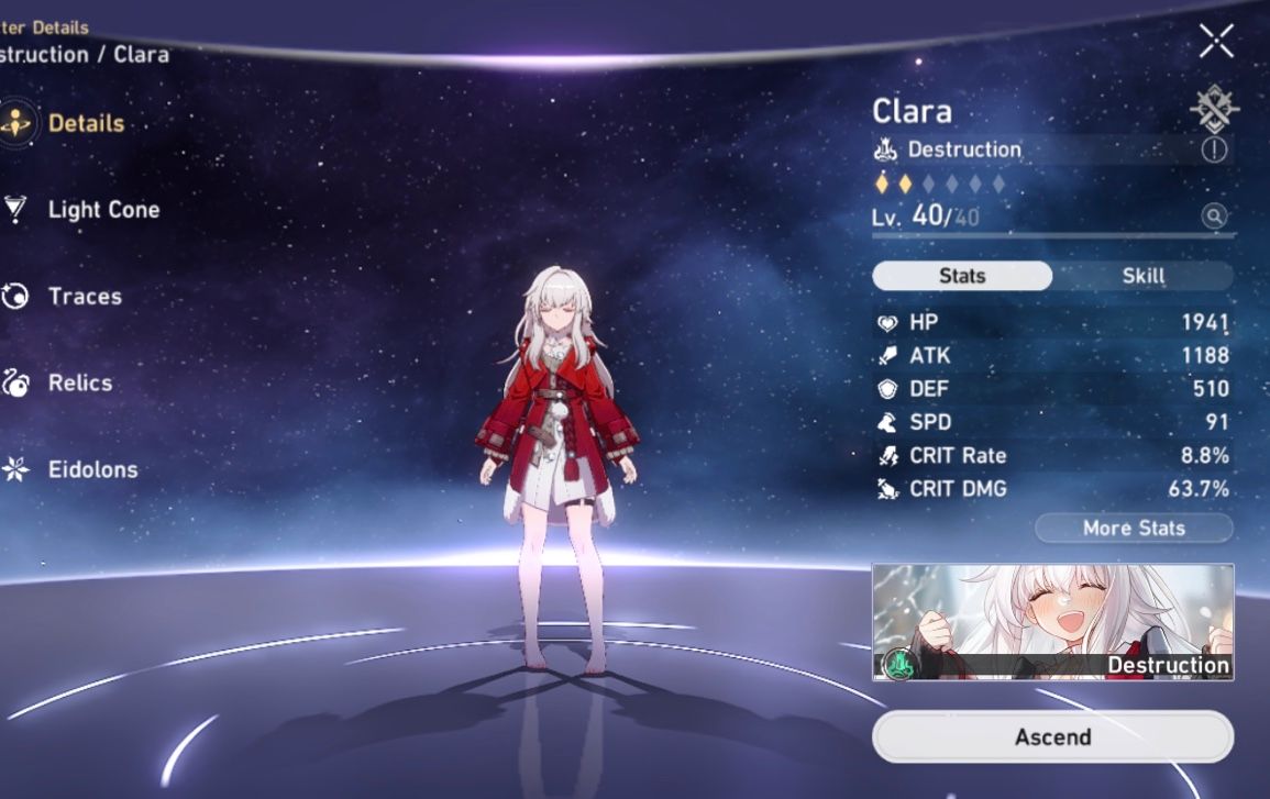 My clara build [HSR 1.0] Honkai: Star Rail | HoYoLAB