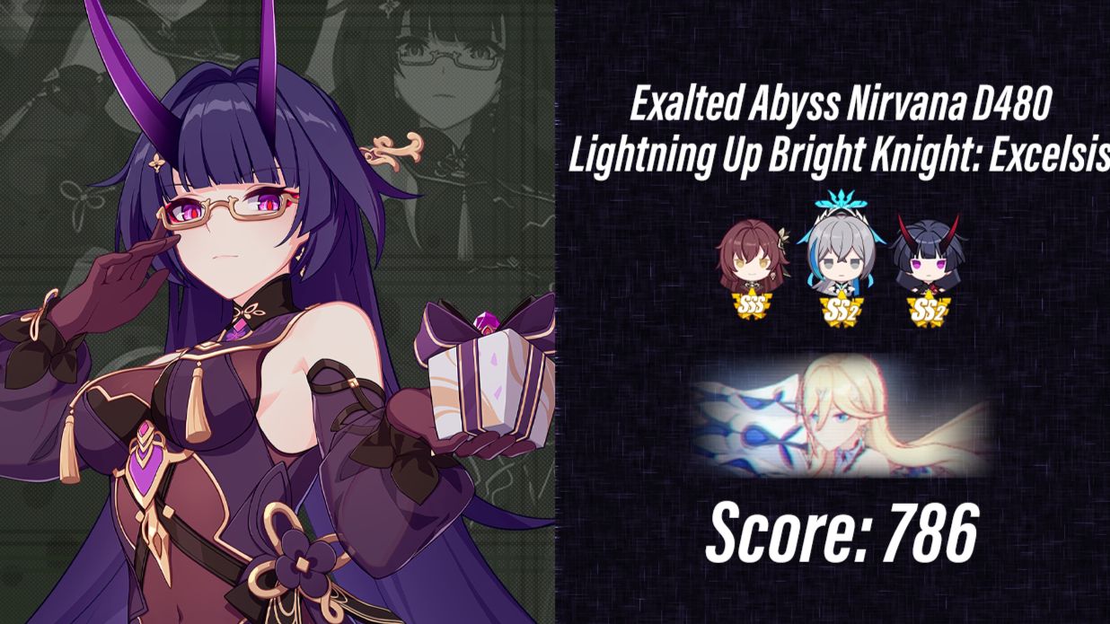 EX Abyss Nirvana - Lightning Up BKE D480 (786 Points) GD (SSS)/HoTr (SS2)/HoT (SS2) Honkai ...