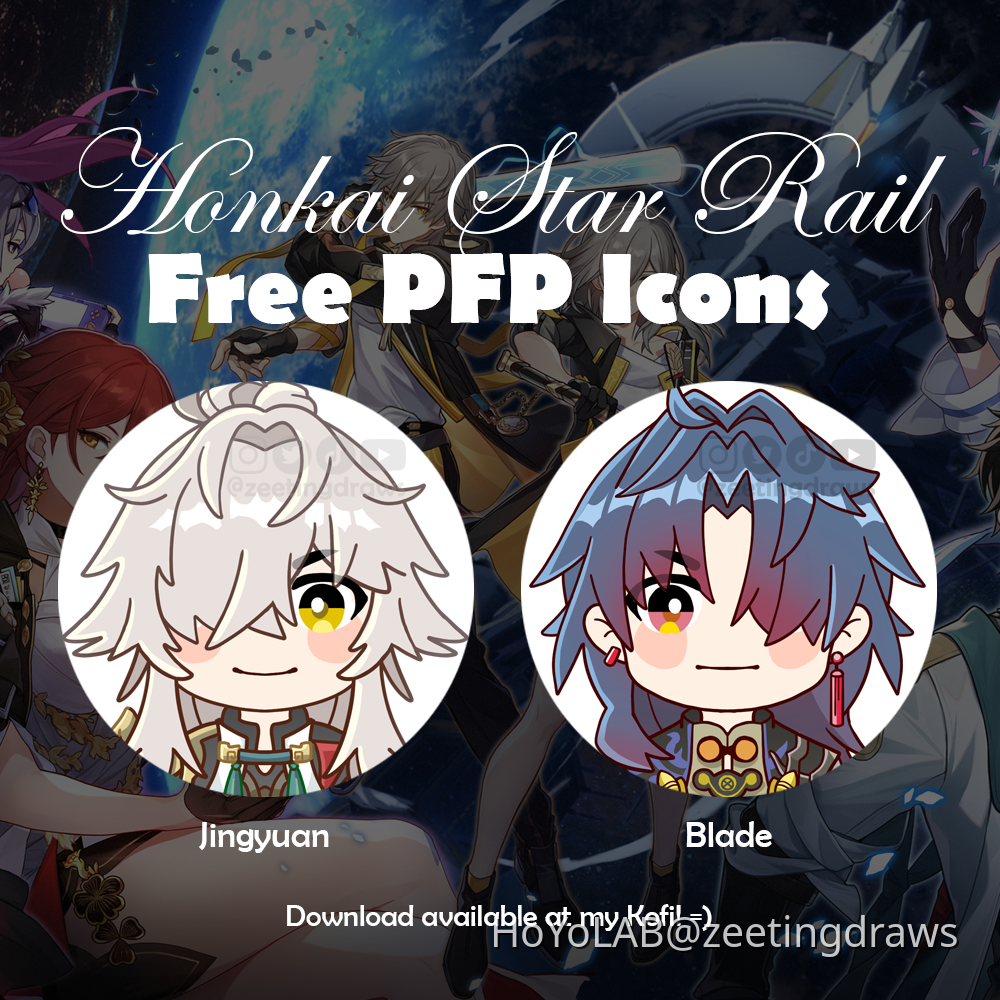 Free Blade and Jingyuan icons for you! ^^ Honkai: Star Rail | HoYoLAB Free Blade and Jingyuan icons for you! ^^ Honkai: Star Rail | HoYoLAB