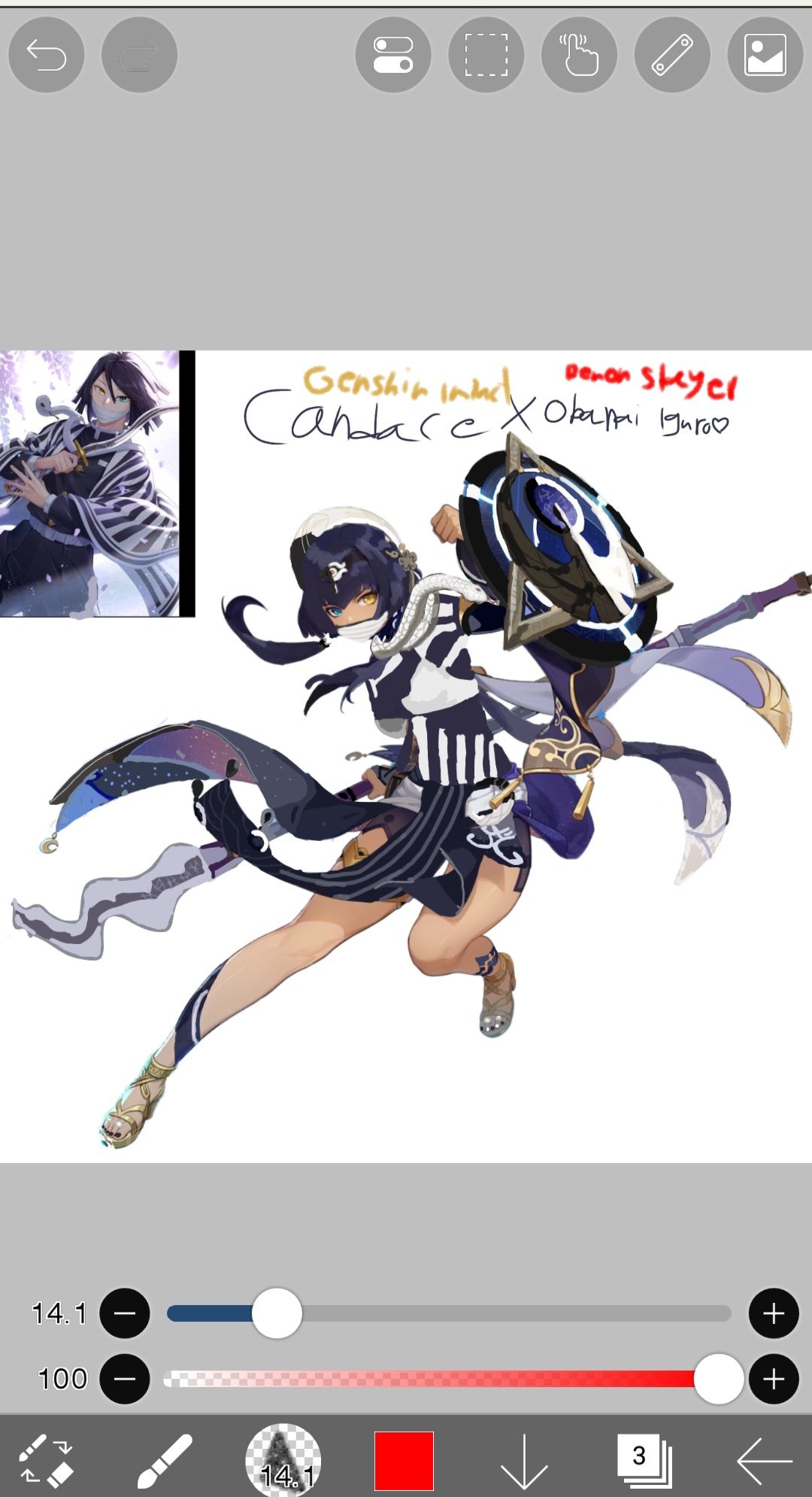 i turn Candeez to Obanai Iguro from demon slayer Genshin Impact | HoYoLAB