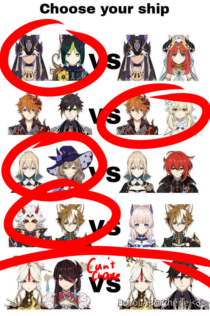 choose ur ship! Genshin Impact | HoYoLAB