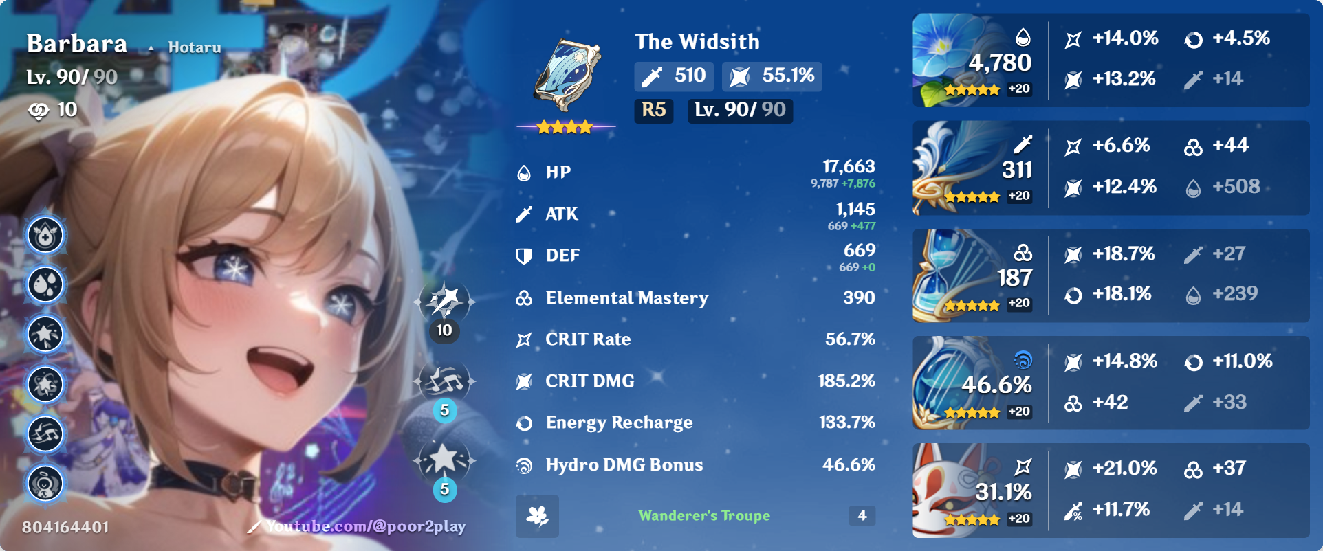 Barbara DPS Build Genshin Impact | HoYoLAB