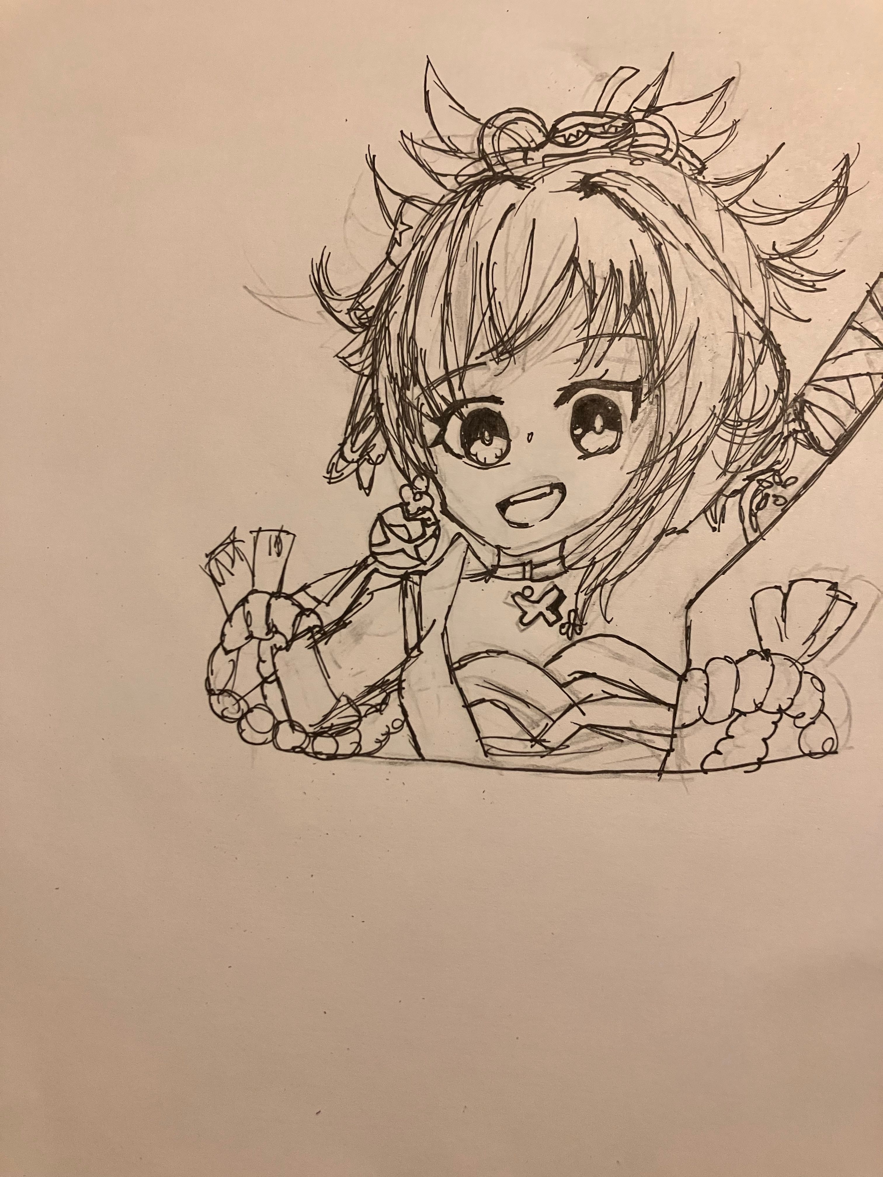 Tried to draw yoimiya.. 🧍🏻‍♀️ Genshin Impact | HoYoLAB