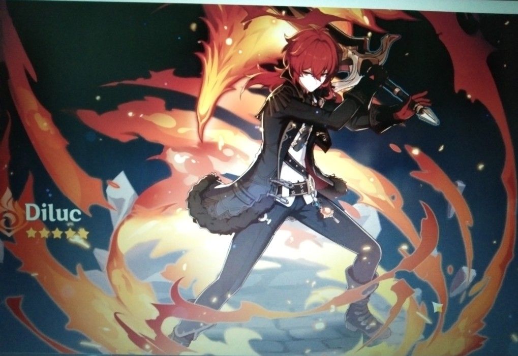lost to diluc in standard banner still love him tho Genshin Impact ...