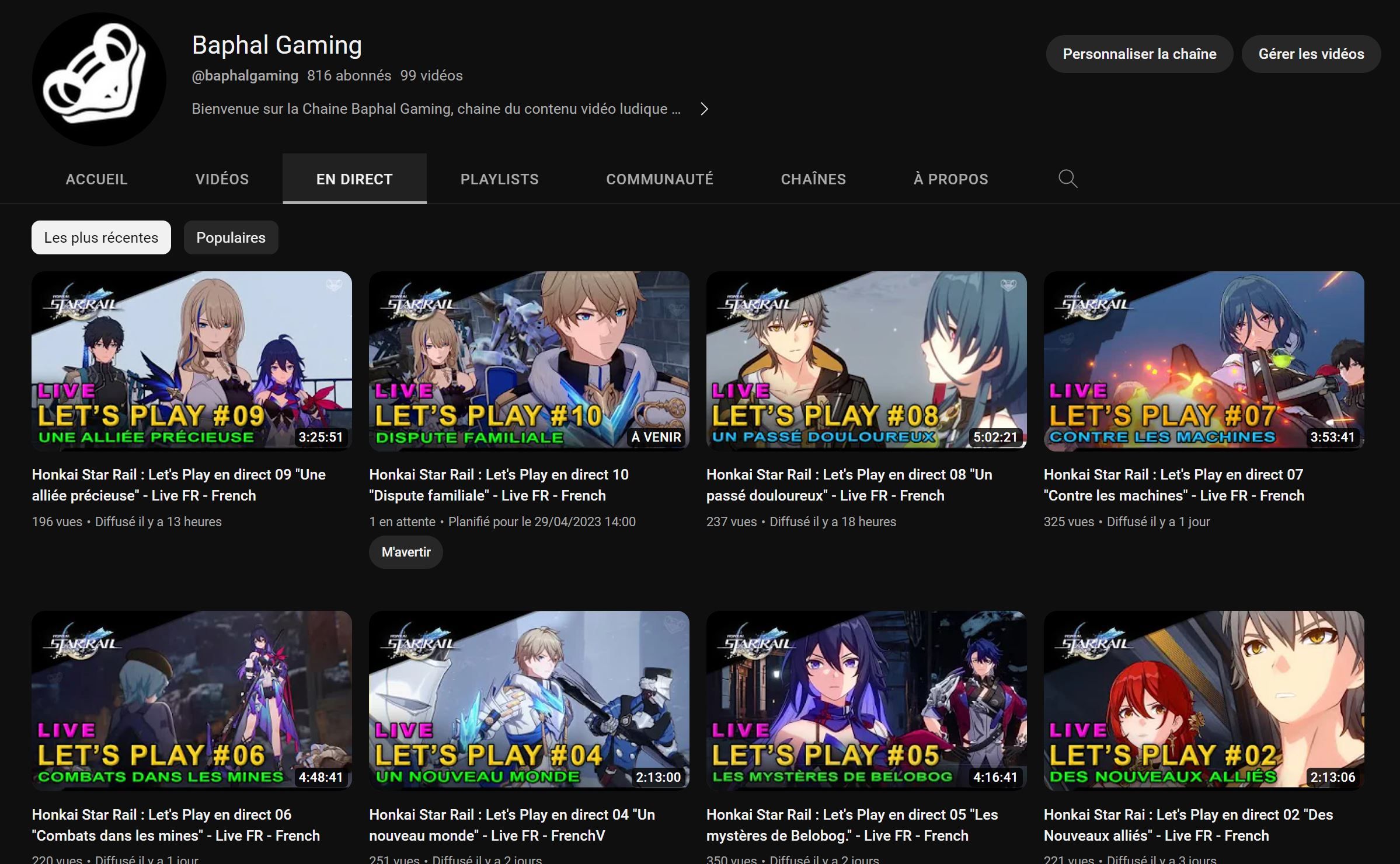 HSR : Retrouvez mes let's play du jeu, rediff des lives ! Honkai: Star ...