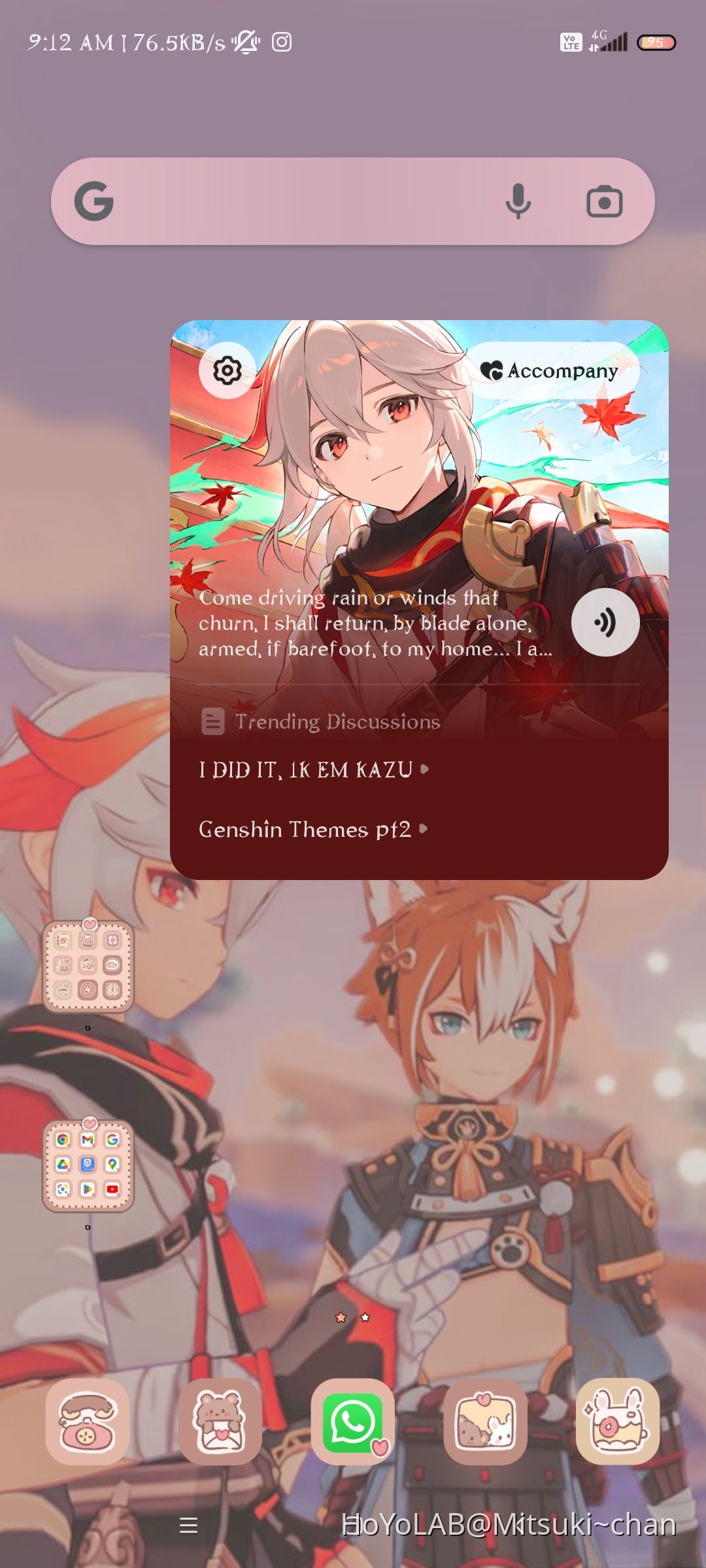 Kazuha+Gorou Phone theme simple Genshin Impact | HoYoLAB