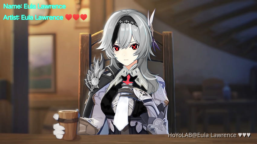 Eula with Arlecchino color Genshin Impact | HoYoLAB