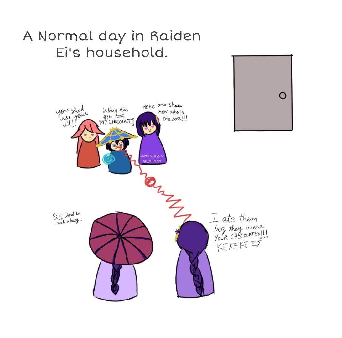 Just a normal day in Raiden Ei's household. 😂 Genshin Impact | HoYoLAB