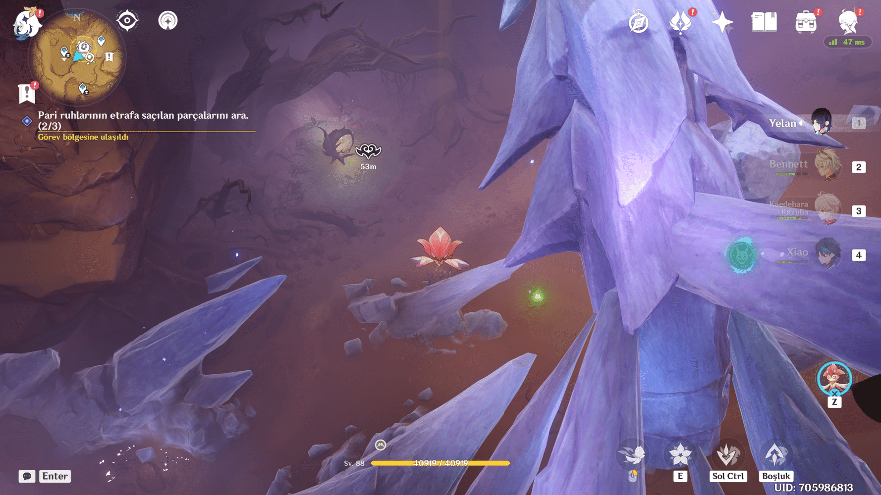 Solgun Ateş Dünya Görevi - Fravashi Ağaçlarının Konumları (10 Sandık ...