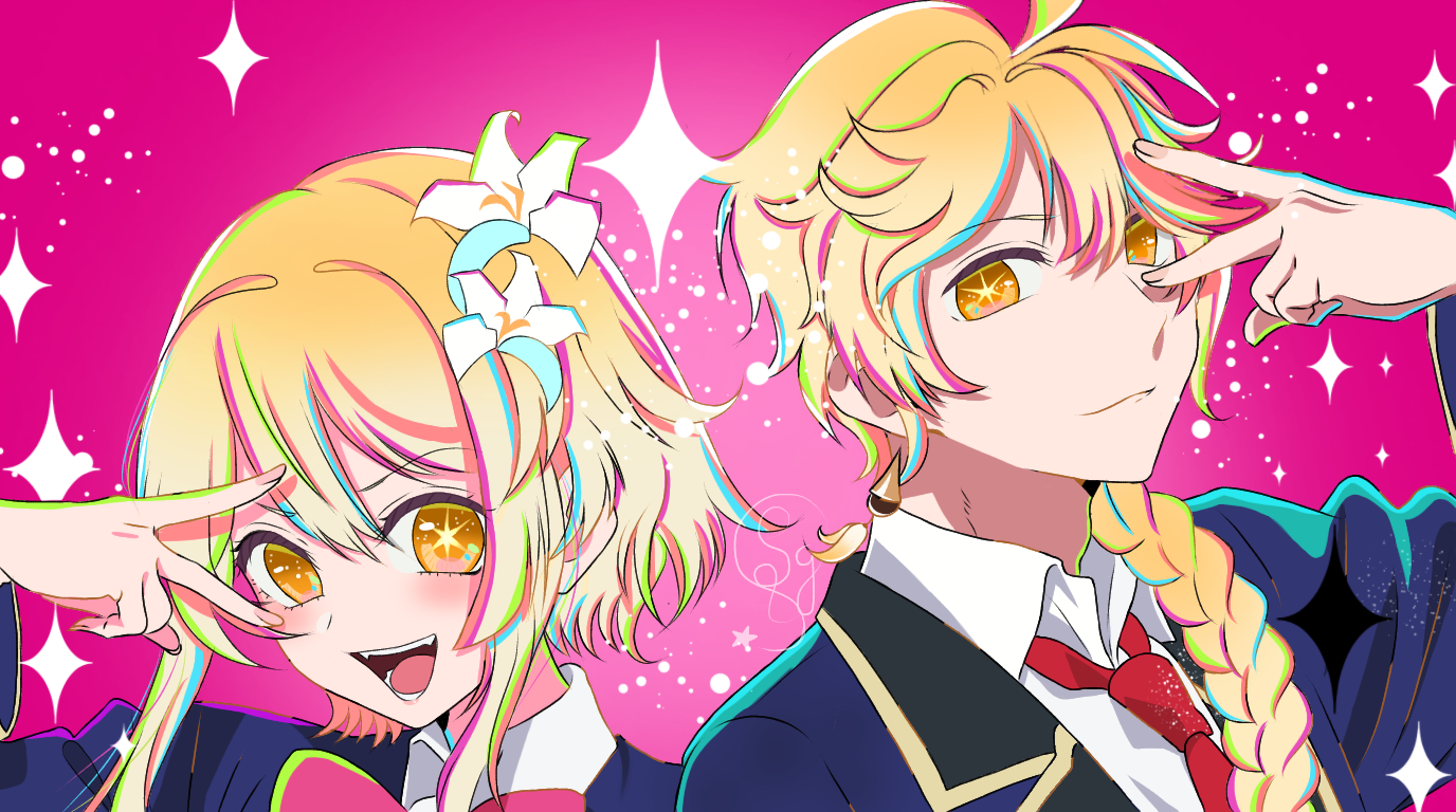 Aether and Lumine as Aqua and Ruby from Oshi No Ko Genshin Impact | HoYoLAB