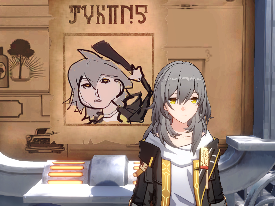 The wanted posters 😋 (if you collect them all you can get a pfp) Honkai ...