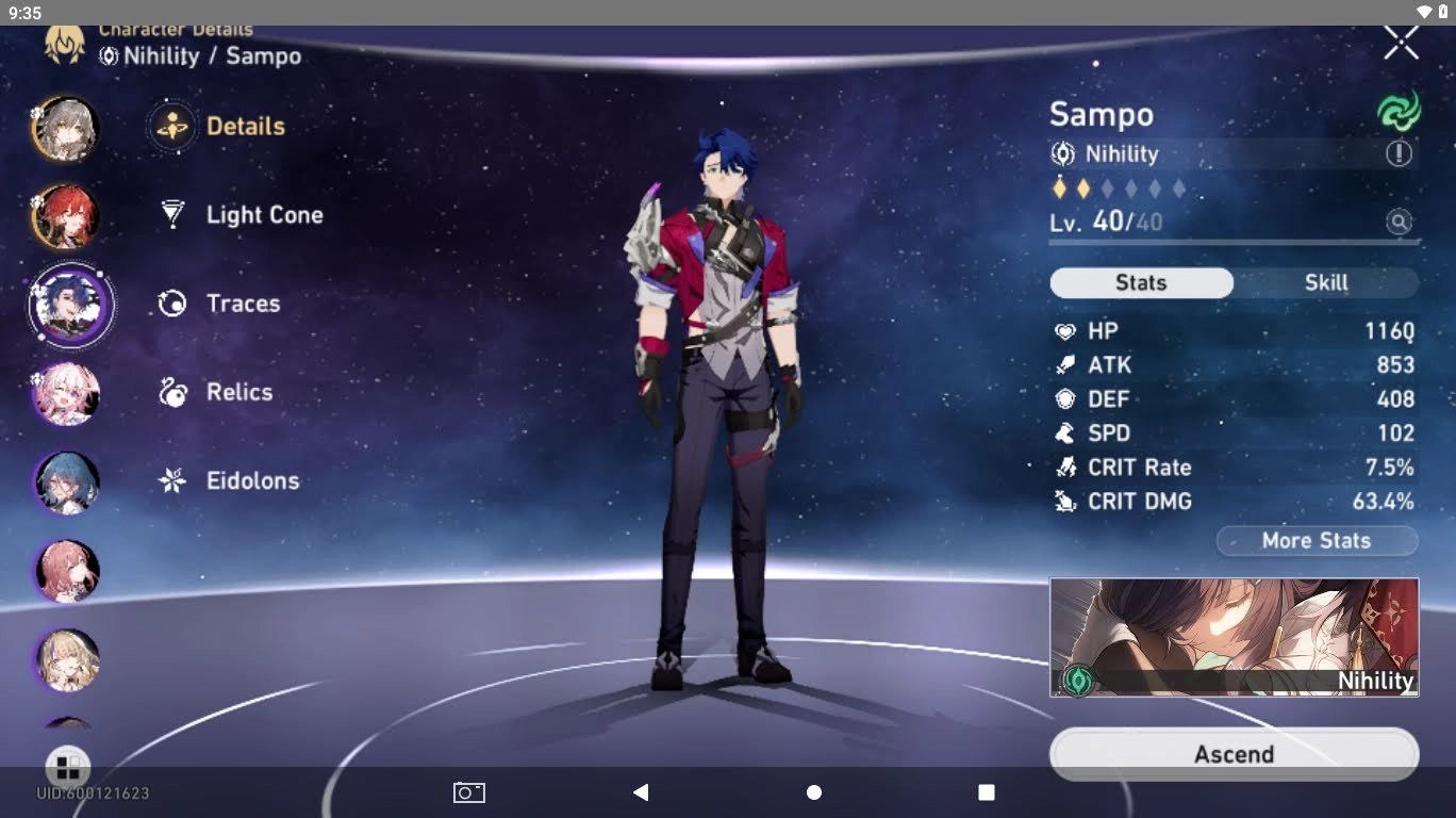 Sampo Build (Day 1) Honkai: Star Rail | HoYoLAB