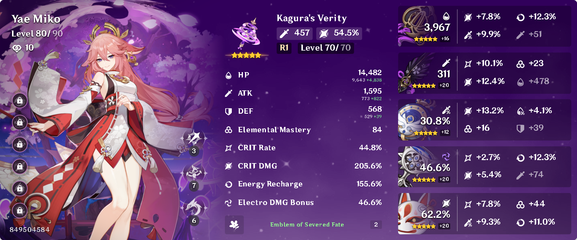 Build Record [Yae Miko] [1] Genshin Impact | HoYoLAB