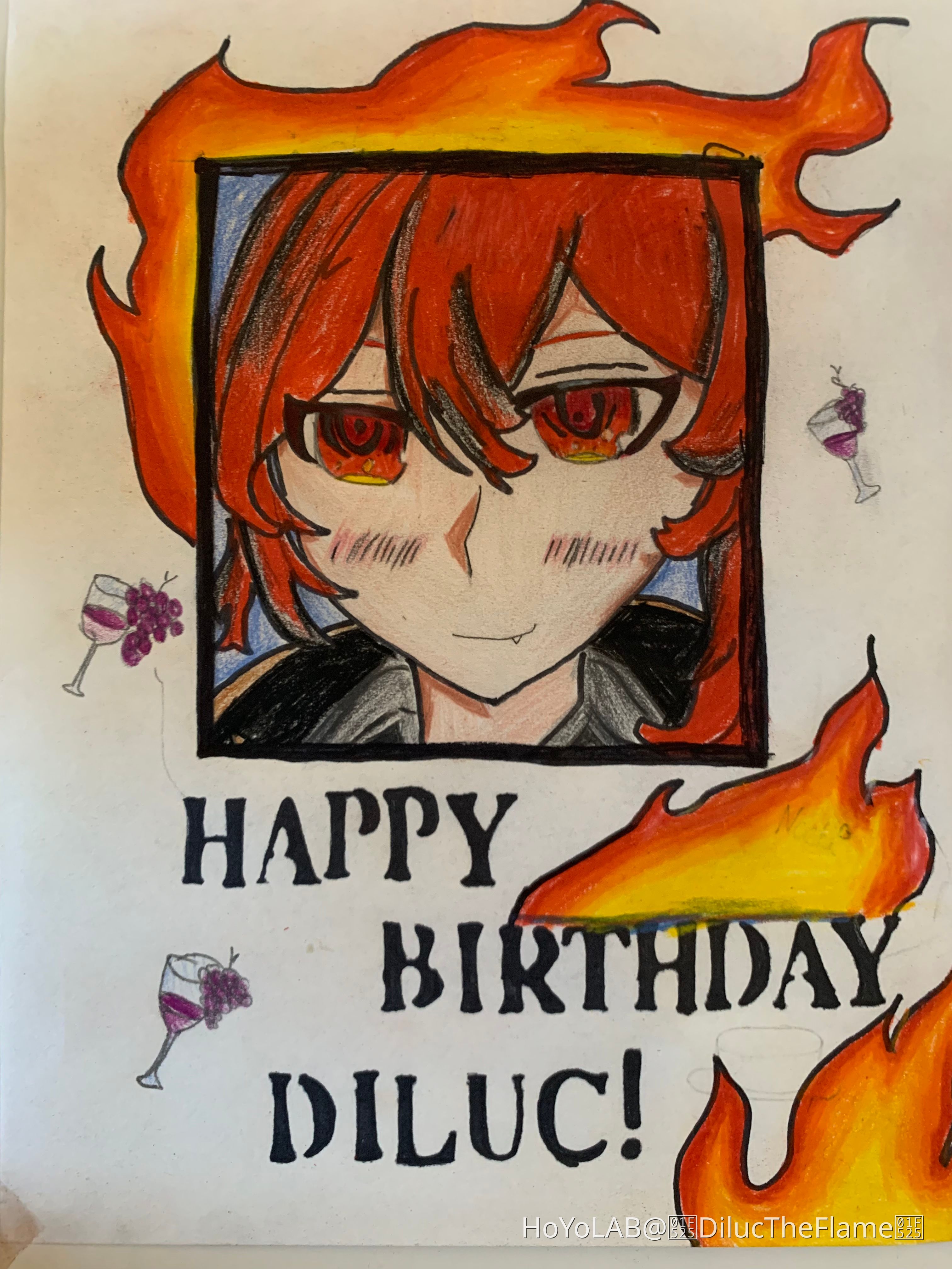 HAPPY ((late)) BIRTHDAY DILUC!!🔥🔥 Genshin Impact | HoYoLAB