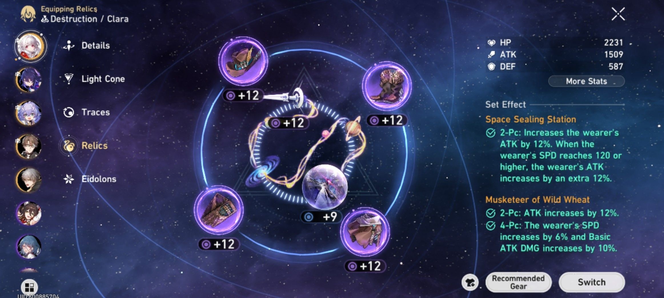 The best Clara build I could get. Honkai: Star Rail | HoYoLAB