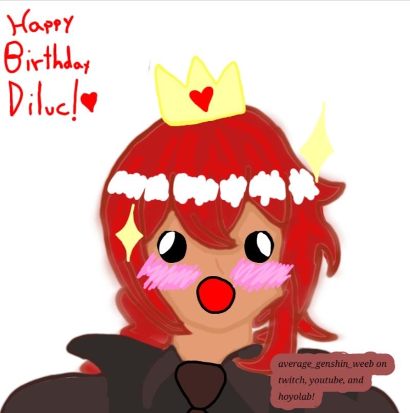 HAPPY BIRTHDAY DILUC Genshin Impact | HoYoLAB