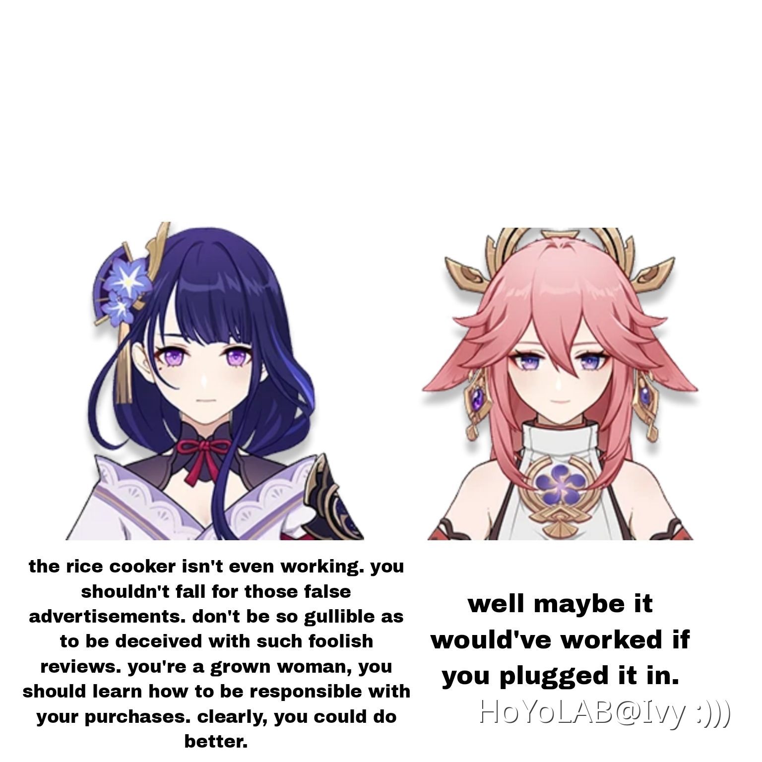 Yae and ei 🤧 Genshin Impact | HoYoLAB